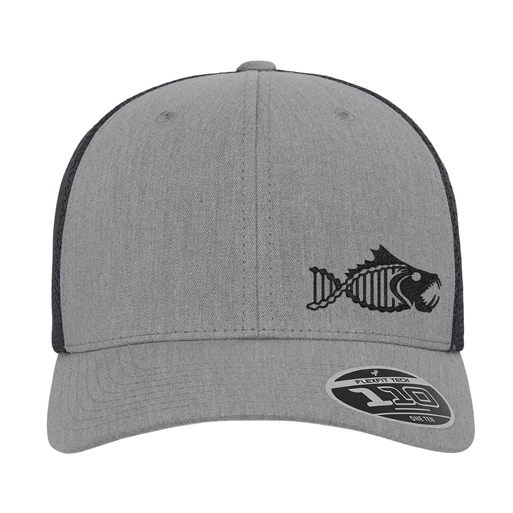 Grey Black Mesh Snapback Hat | Salty DNA Originals